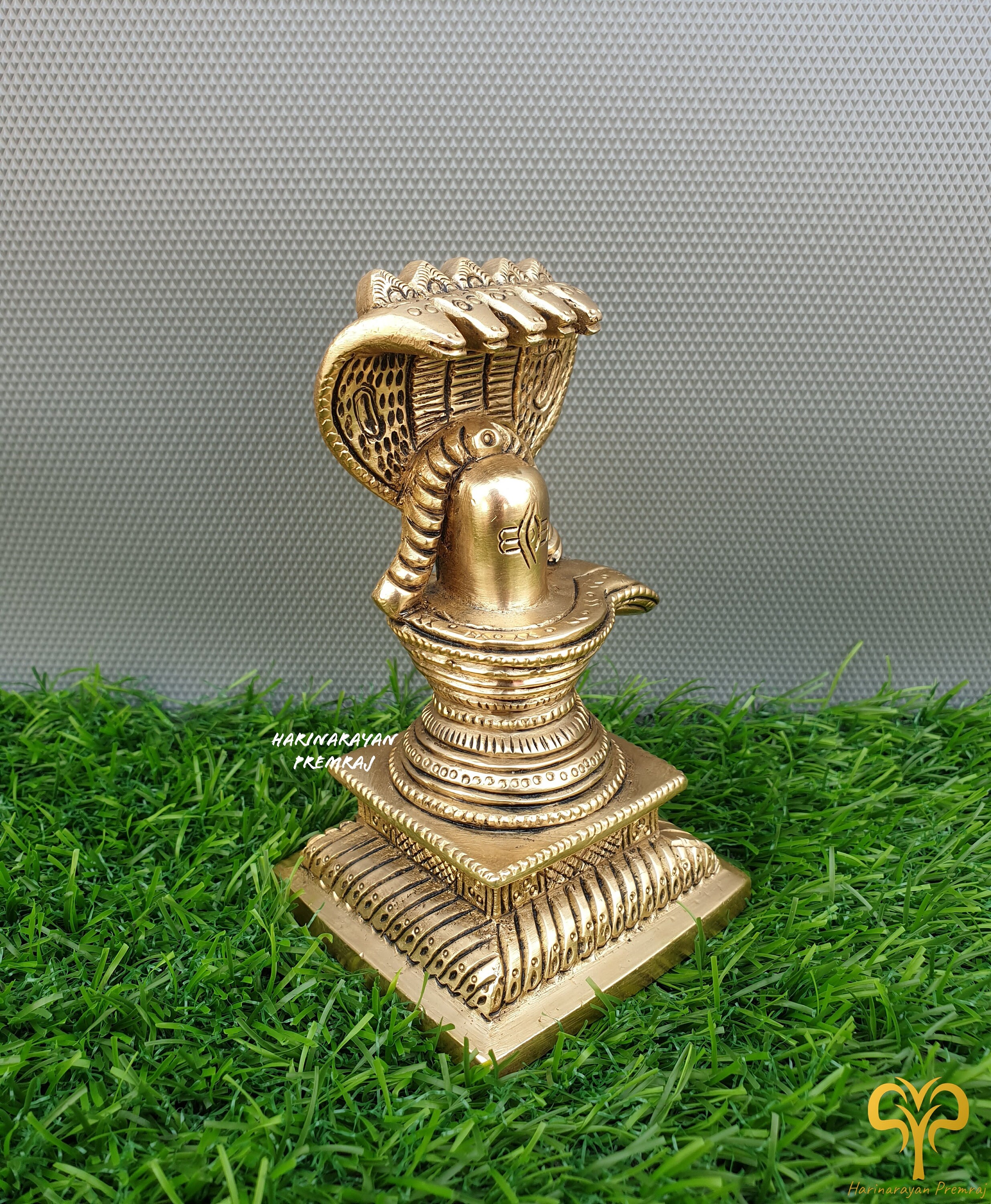 Brass Shiv Ling Shivling with Sheshnag 4.8 Inch Lord | Etsy