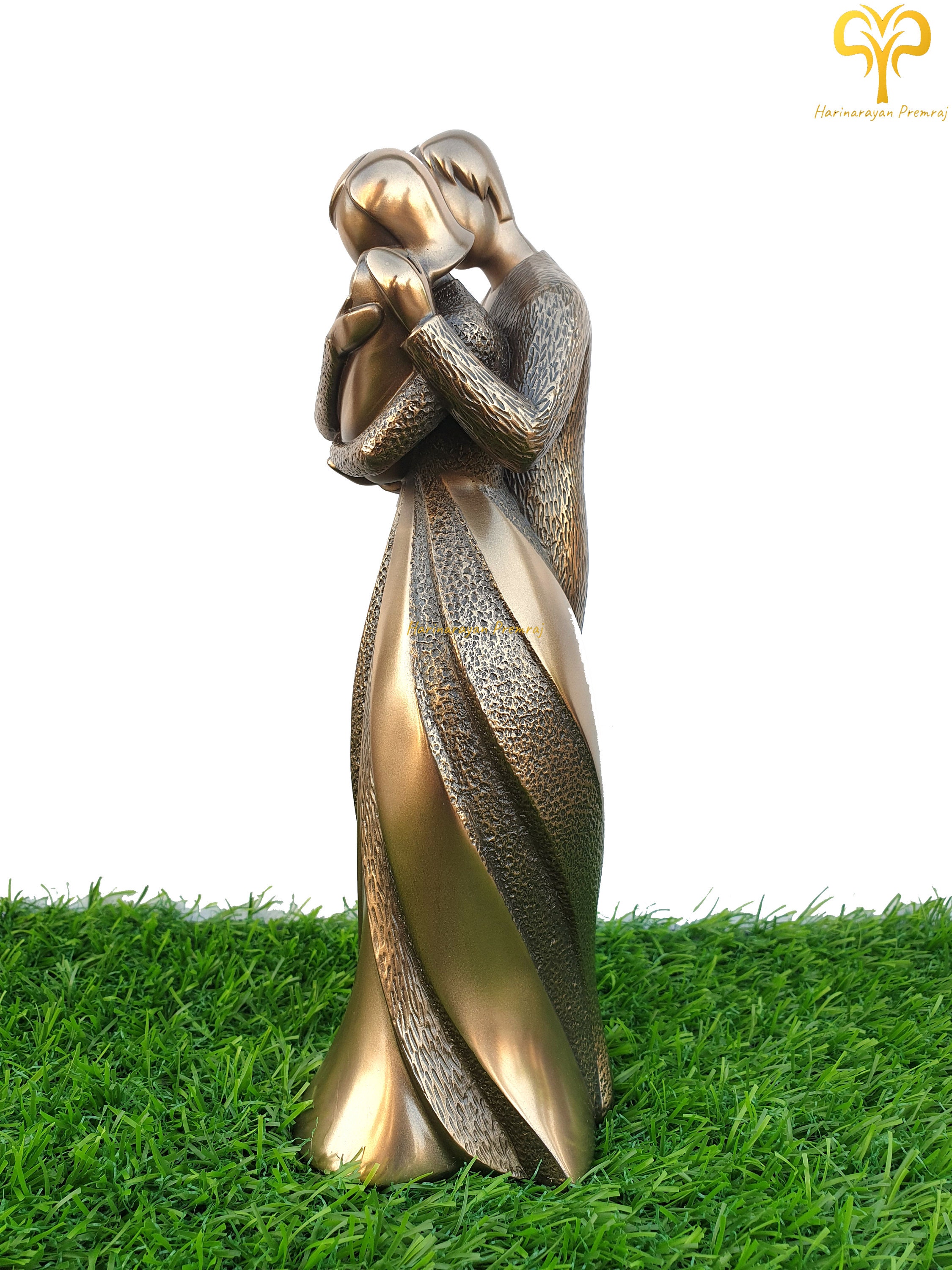 Happy Family Statue 9 Inch Three Family Parents With | Etsy