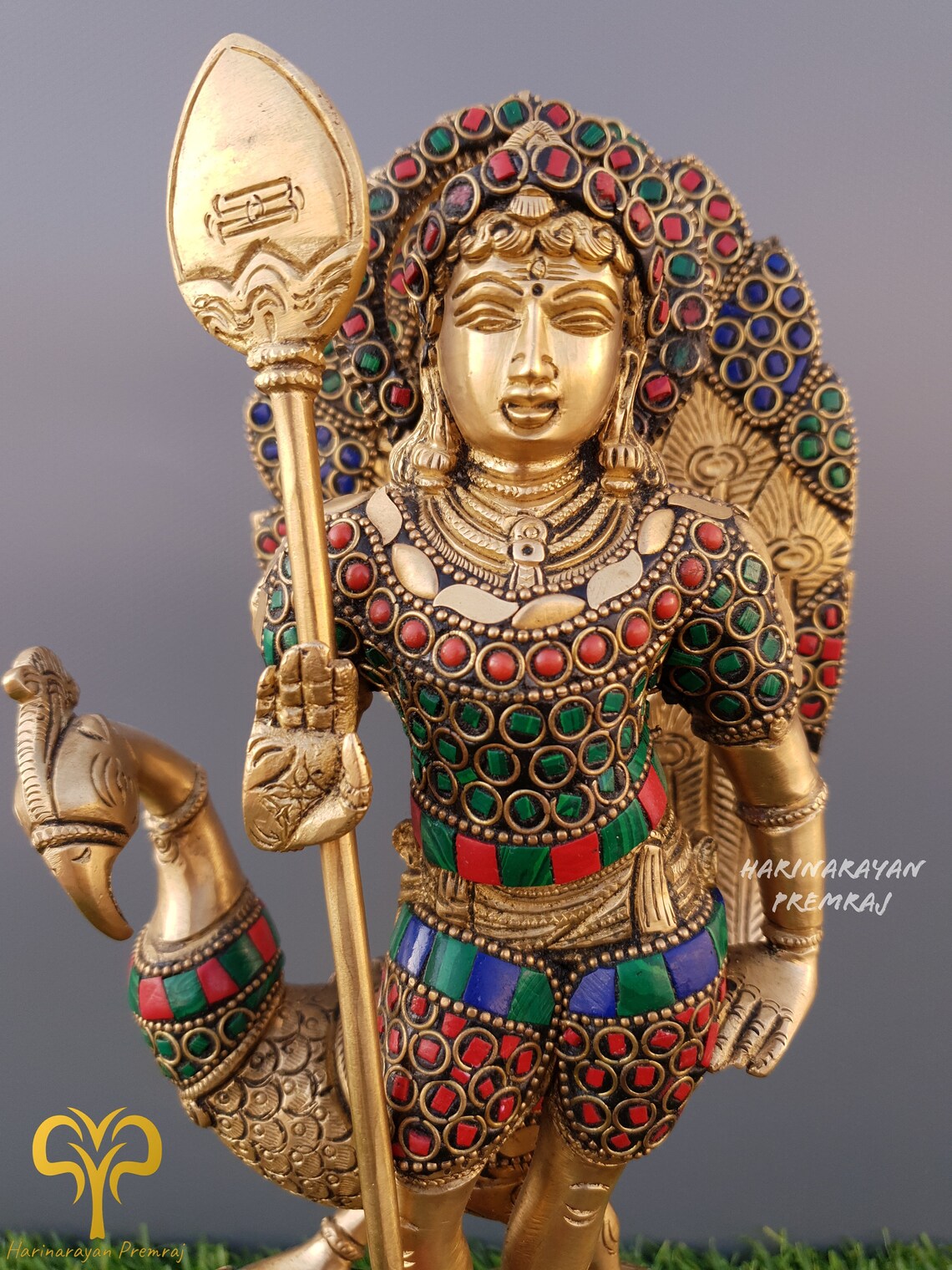 Brass Murugan Swamy Kartikeya Idol 30CM Lord Karthikeya | Etsy