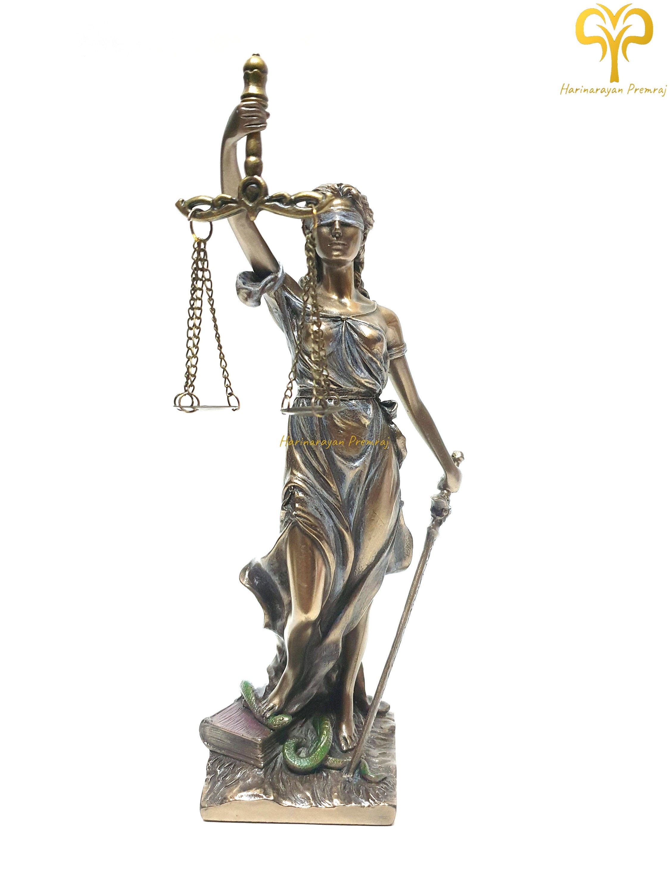 Justice Lady Statue Virtues of Justice Greek 8.1 Inch | Etsy