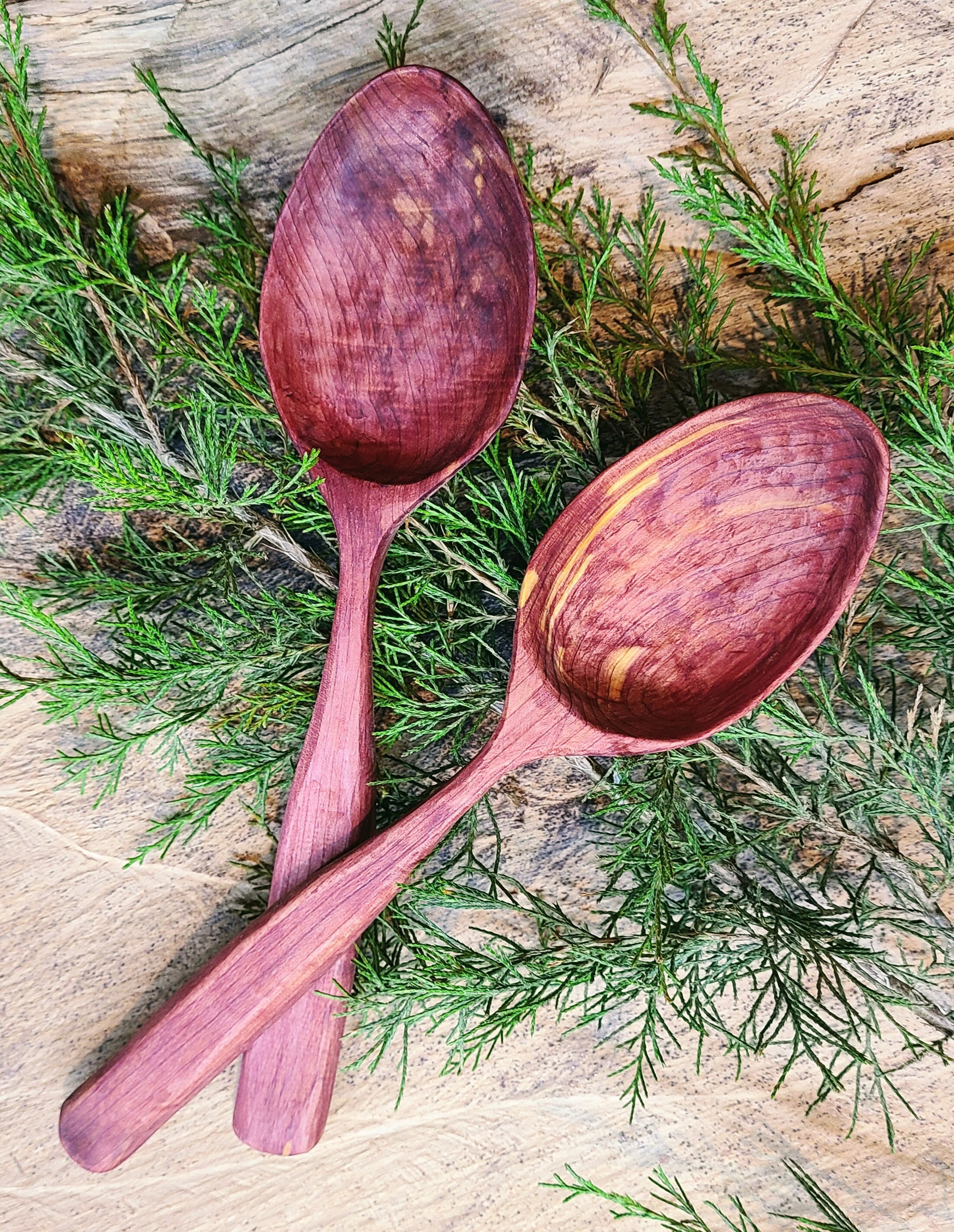 MADE TO ORDER Rustic Hand Carved Cedar Spoons - Etsy