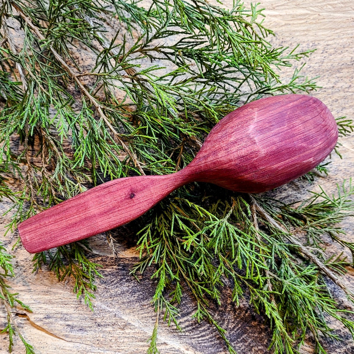 MADE TO ORDER Rustic Hand Carved Cedar Spoon - Etsy