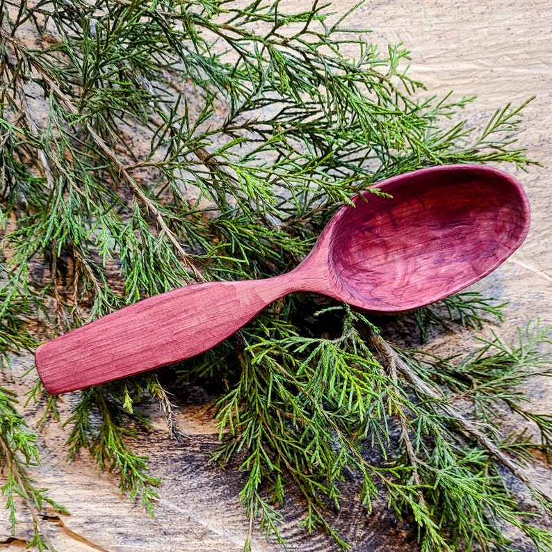 MADE TO ORDER Rustic Hand Carved Cedar Spoon - Etsy