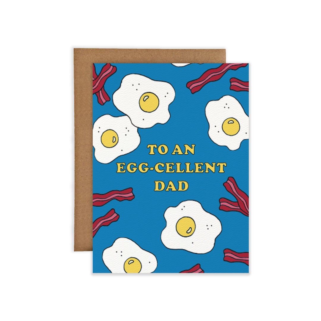 To an Eggcellent Dad, Happy Father's Day Greeting Card - Etsy