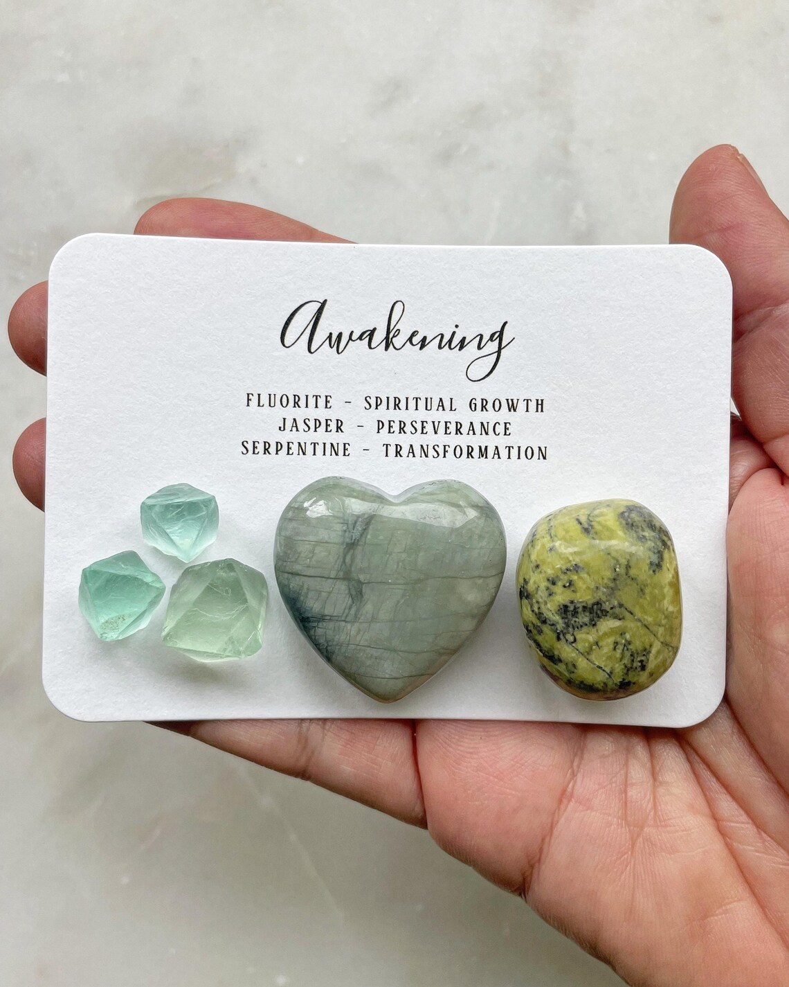 Crystal Gift Set Healing Crystal Bundle Healing Crystals Fluorite ...