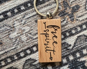 Free Spirit Keychain, Keyring, Boho, Stocking Stuffer, Gift for Her ...