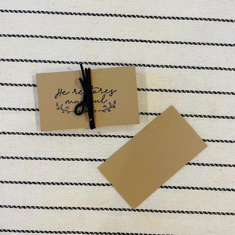 Hand-stamped Psalm 23 Kraft Paper Cards: Gift Tags - Etsy