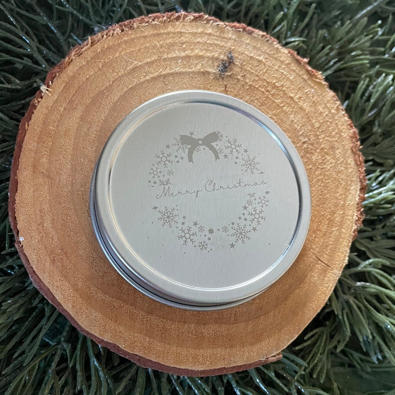 Personalized Christmas Tin | Engraved Holiday Favor - Etsy