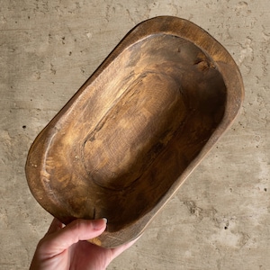 Hand Carved Wood Bowl: Rustic Farmhouse Catch-all (10in) - Etsy