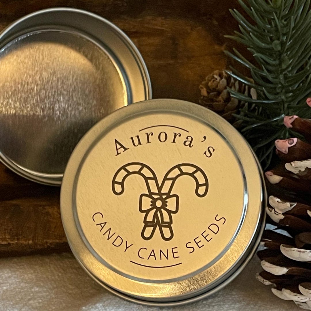 Christmas Candy Cane Seeds Keepsake Tin | Secret Santa Gift - Etsy