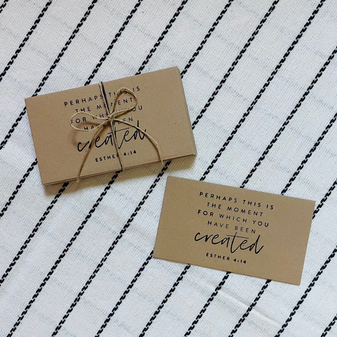 Minimalist Kraft Paper Cards | Kraft Tags | Gift Tags | Esther 4 Prayer ...