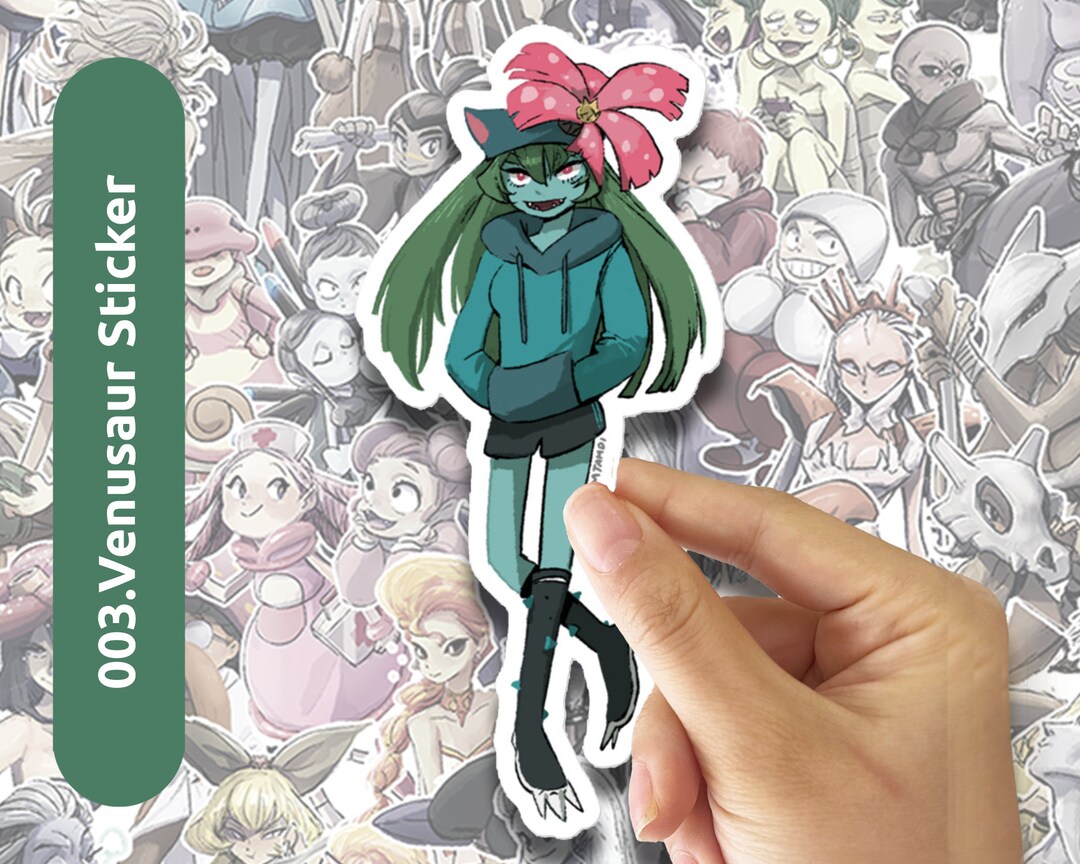 003.venusaur Humanization Vinyl Sticker - Etsy