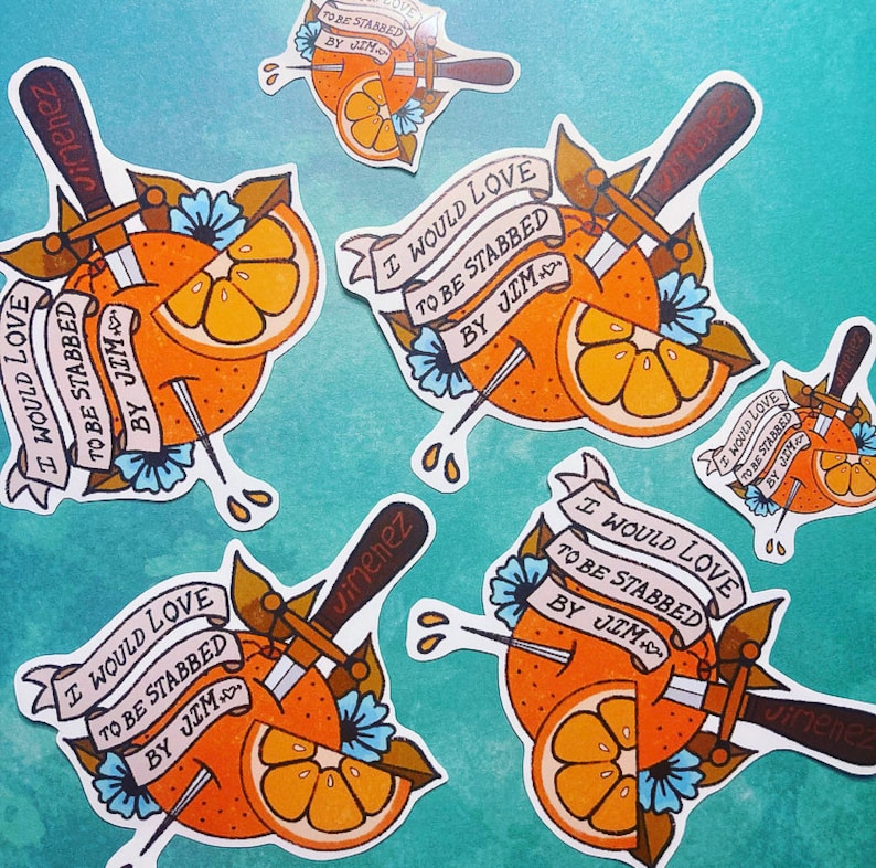 Orange Jim OFMD Quote Sticker - Etsy