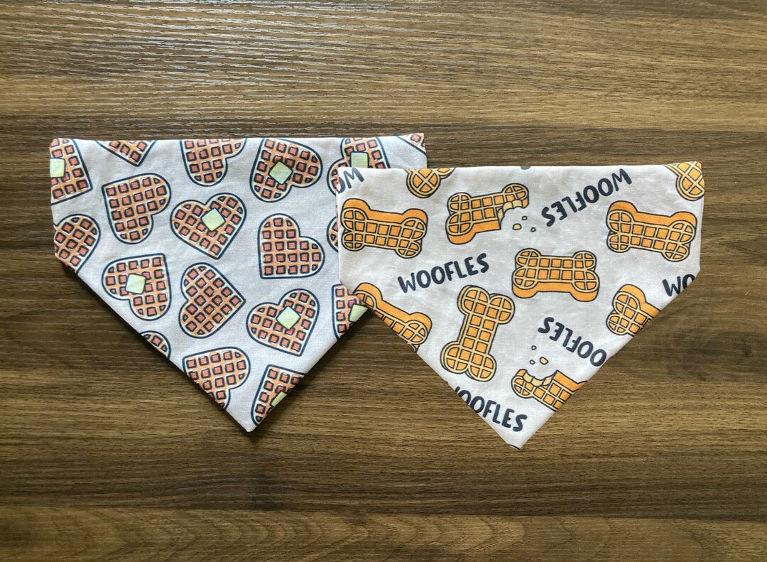 Woofles - Dog Cat Bandana | Reversible | Double Sided | Over the Collar ...