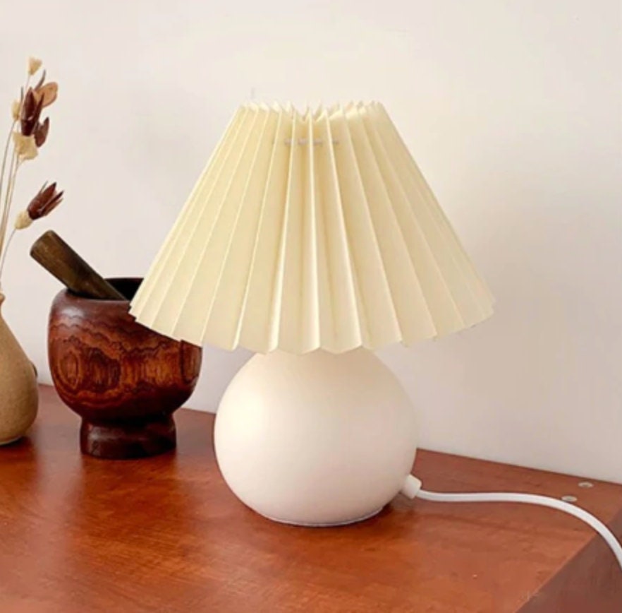 Y2k Vintage Lamp rattanTable Table Lamps for Bedroom Lamp | Etsy