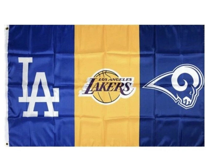 Los Angeles LA Dodgers Lakers Ram Flag Banner 3x5 Ft NFL MLB - Etsy