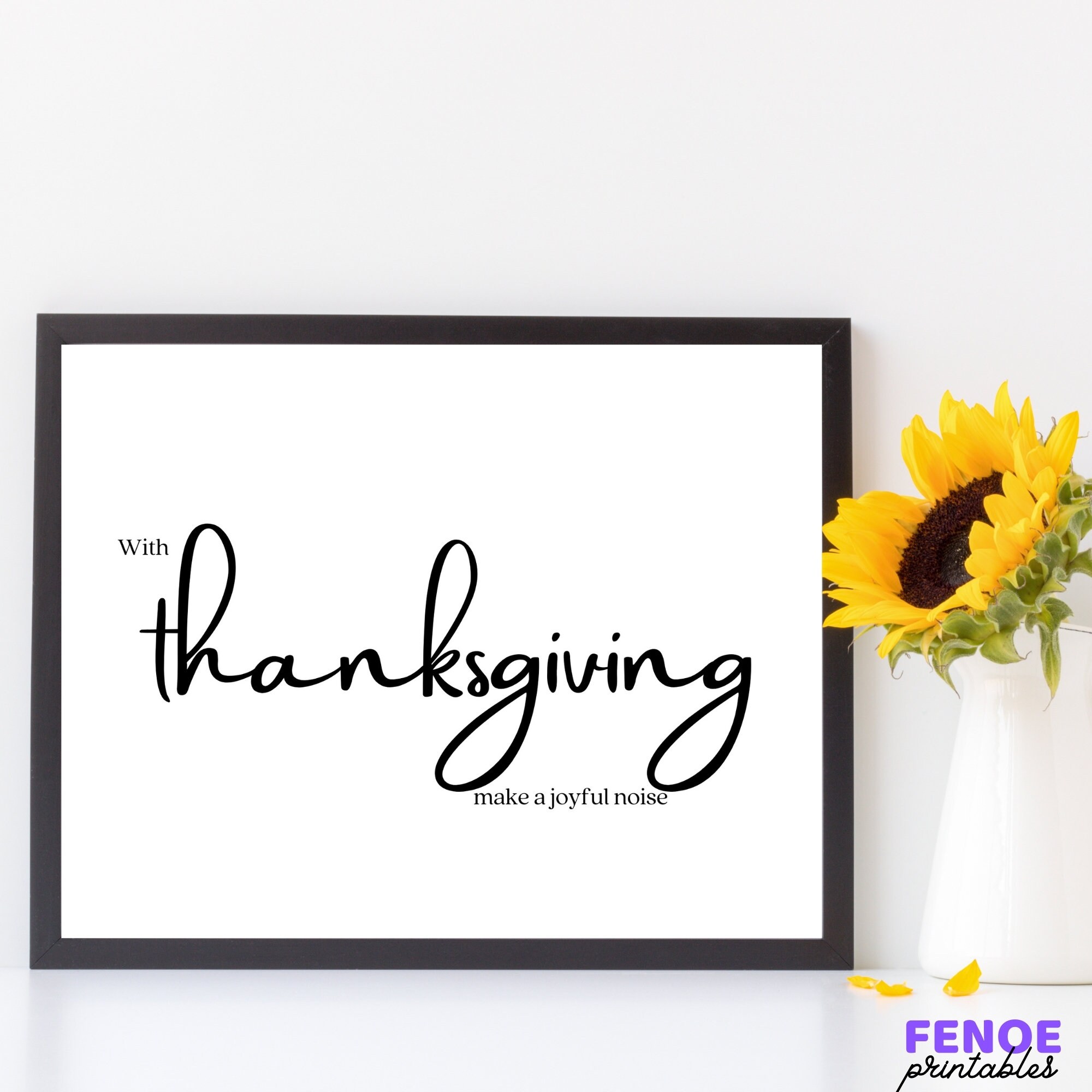 Thanksgiving Printable, Thanksgiving Print, Inspirational Quote Print ...