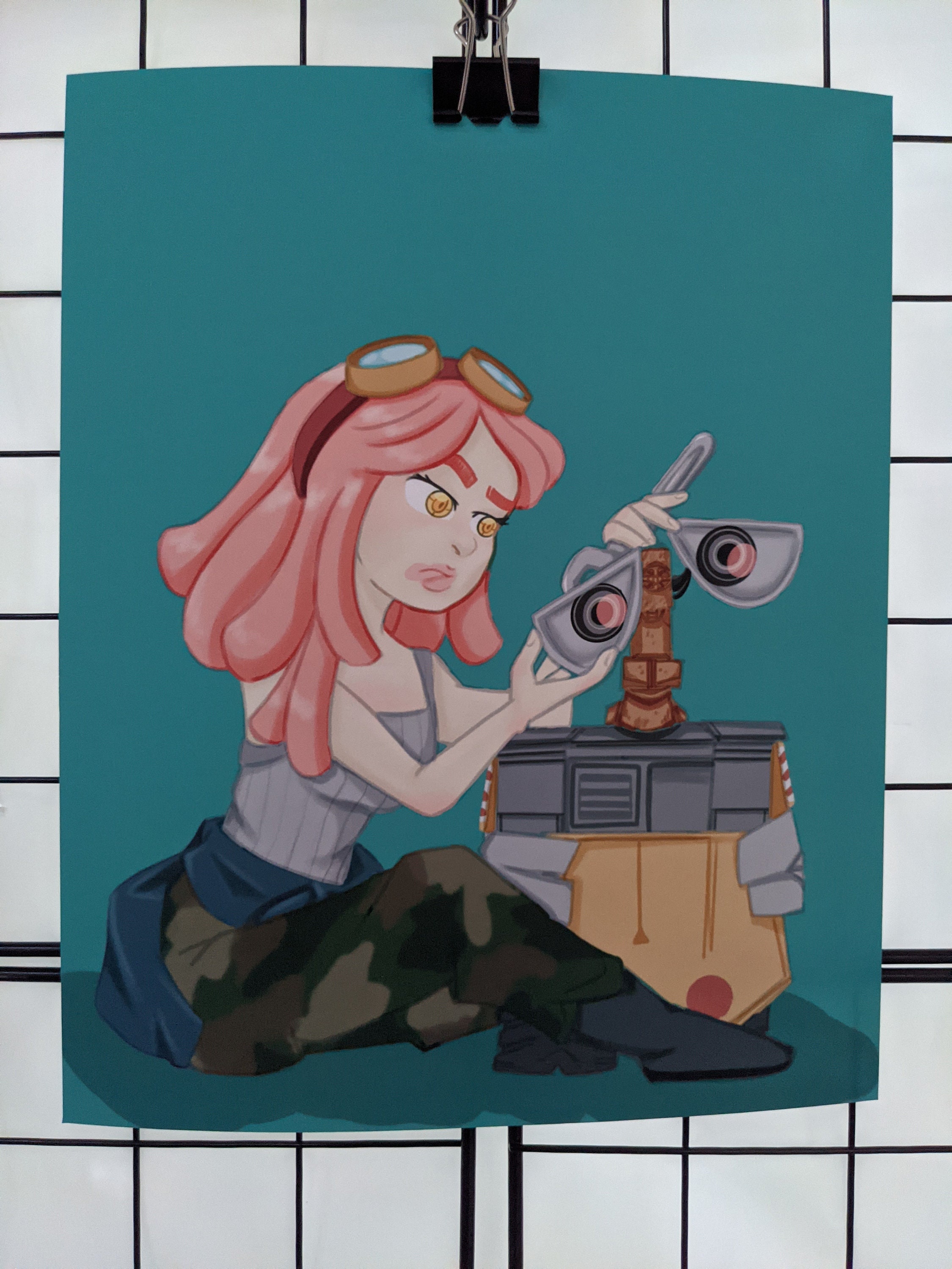 Mechanic Girl Print MHA Inspired | Etsy