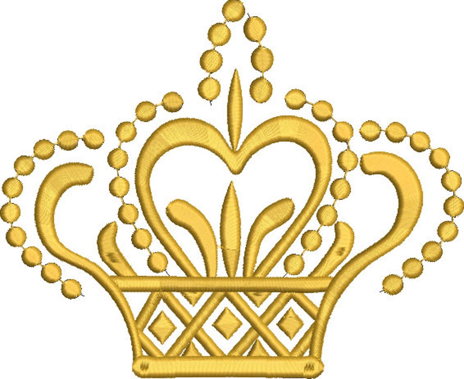 Machine Embroidery Design Crown-machine Embroidery - Etsy