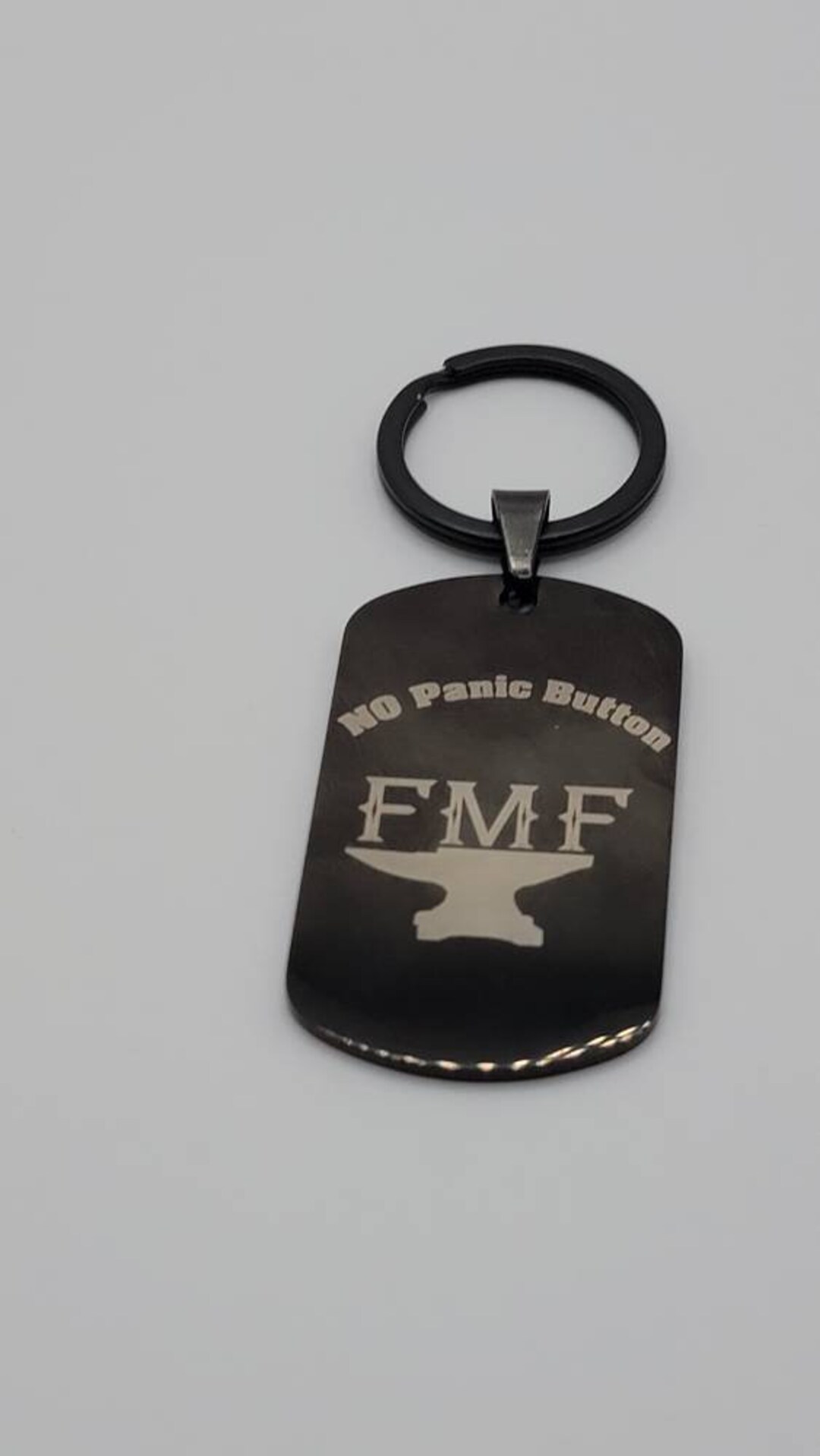 No Panic Button Keychain. - Etsy