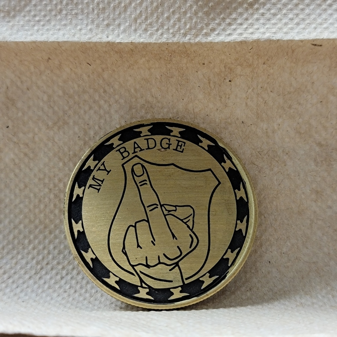 NEW Version-nopanicbutton my Badge Challenge Coin. - Etsy