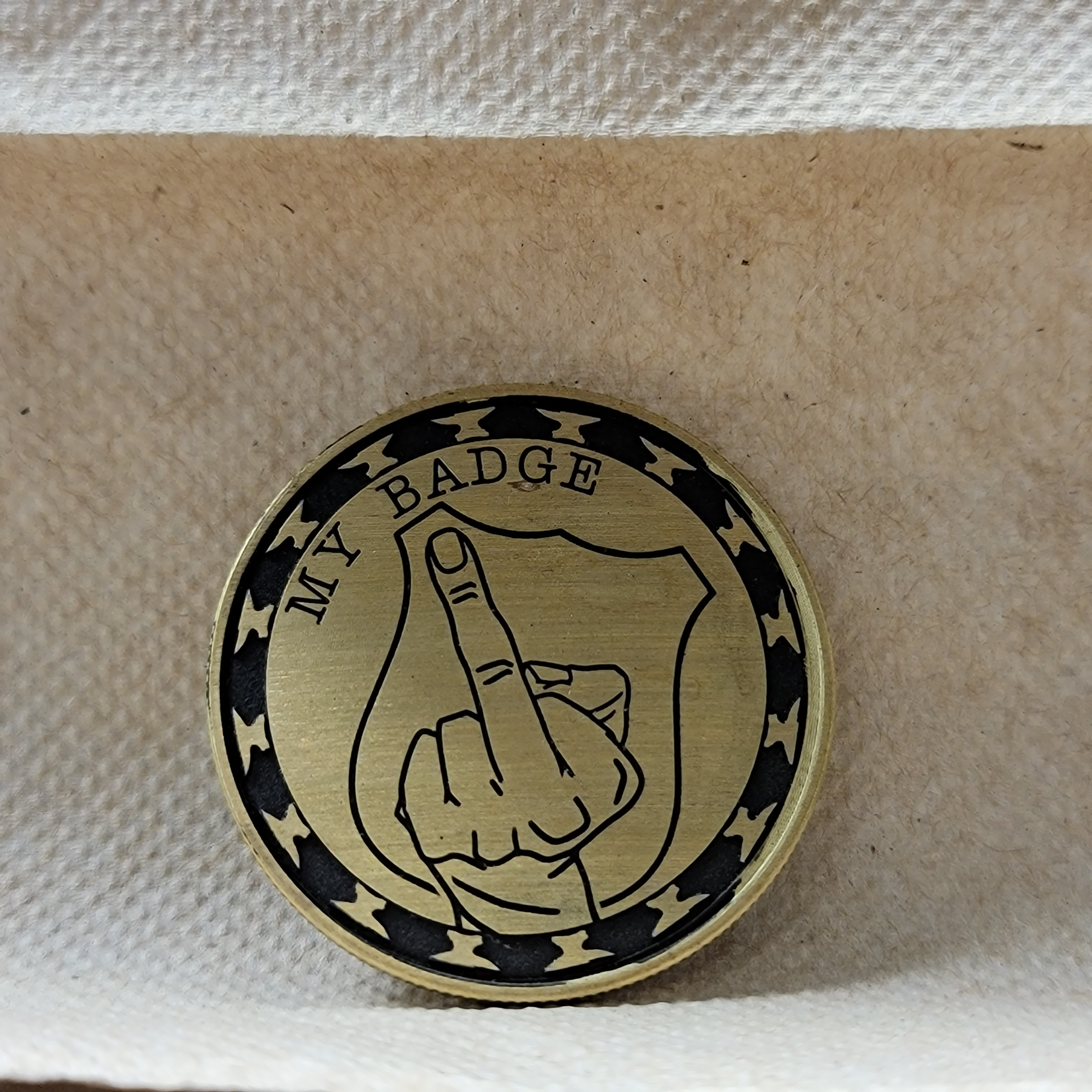 NEW Version-nopanicbutton my Badge Challenge Coin. - Etsy