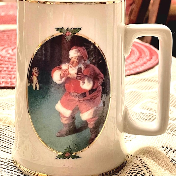 Vintage Santa Mugs - Etsy