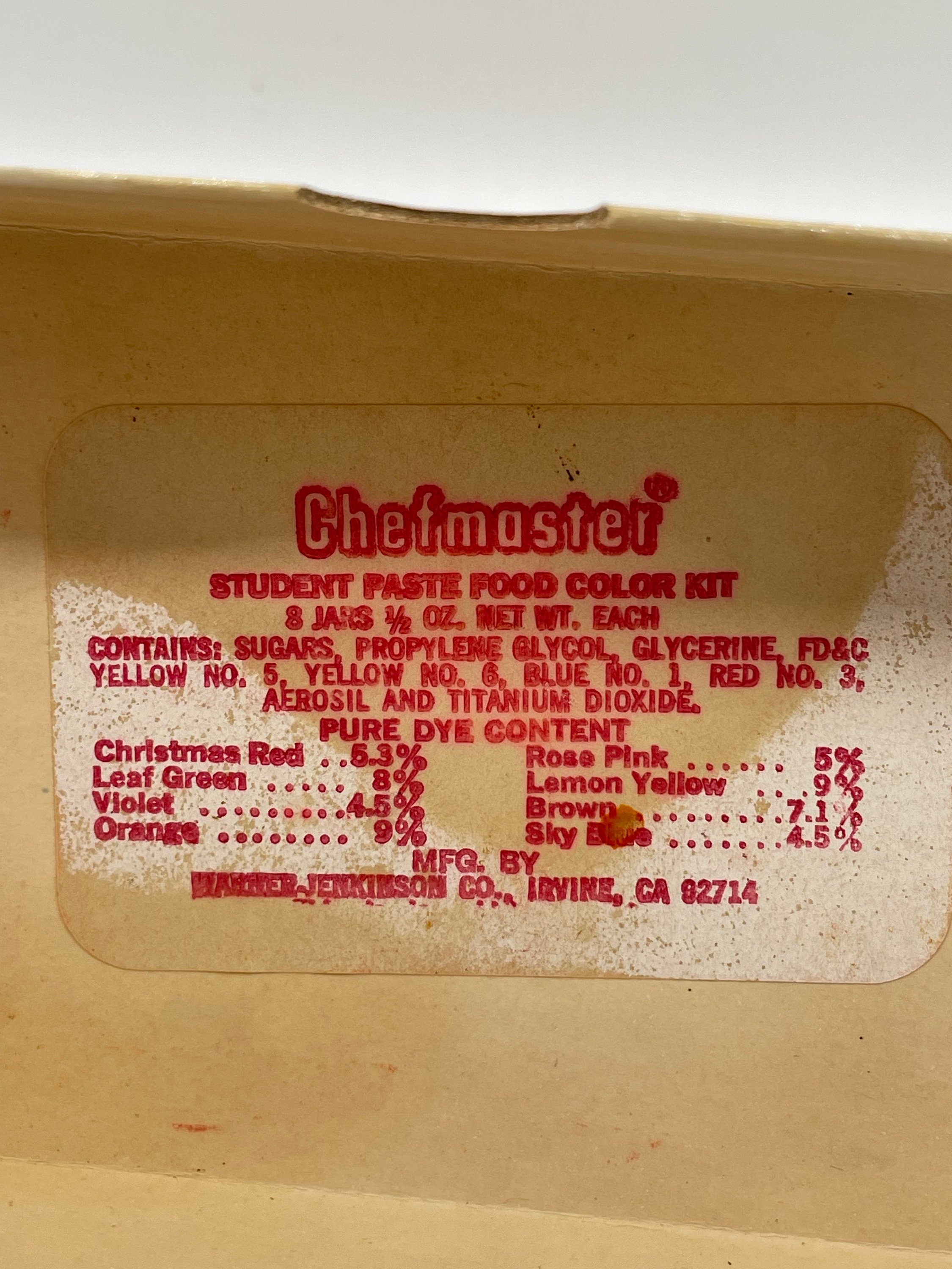 Vintage Student Paste Food Color Kit - Etsy