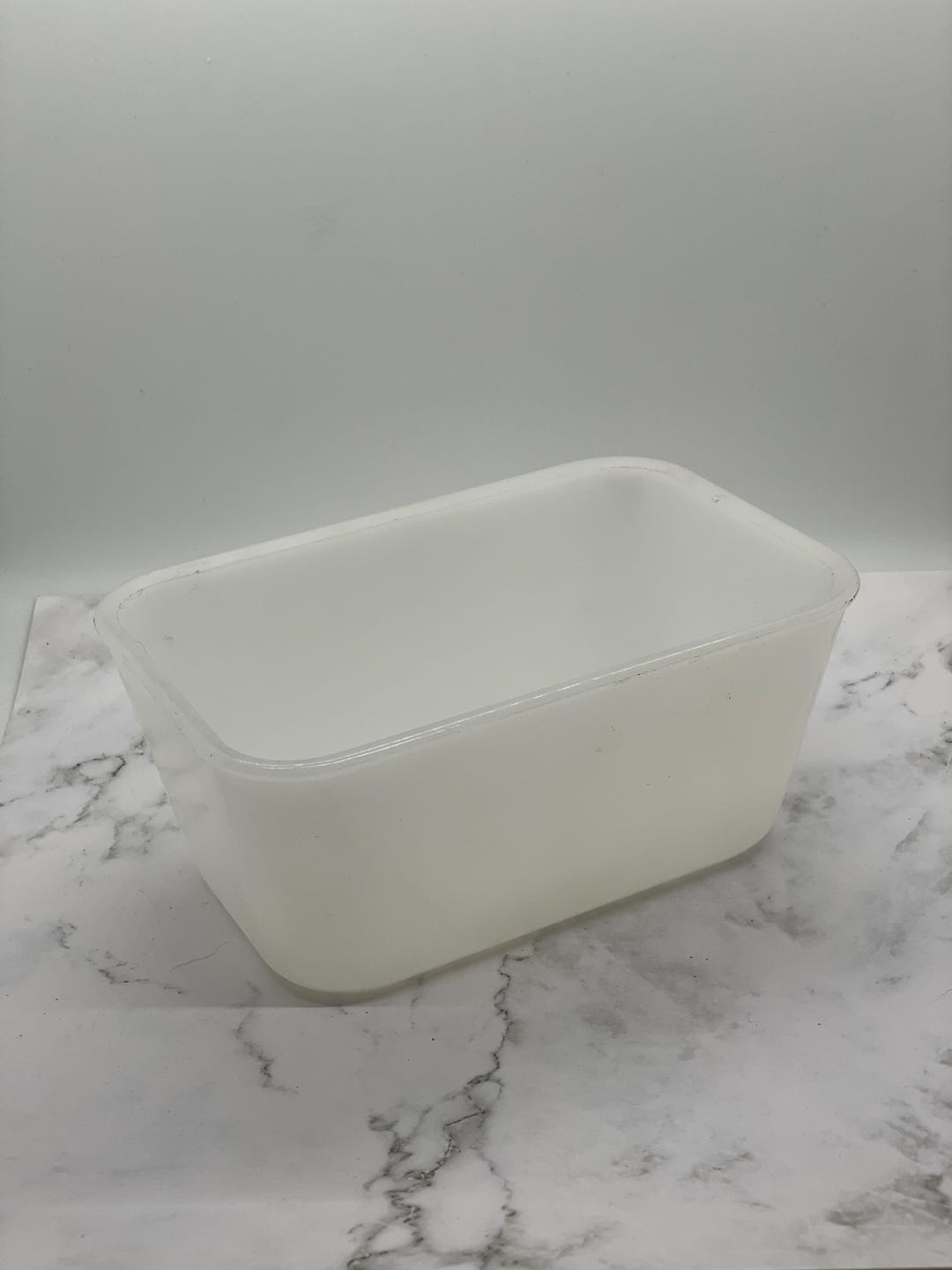 Milk Glass Loaf Pan, Vintage Glasbake - Etsy