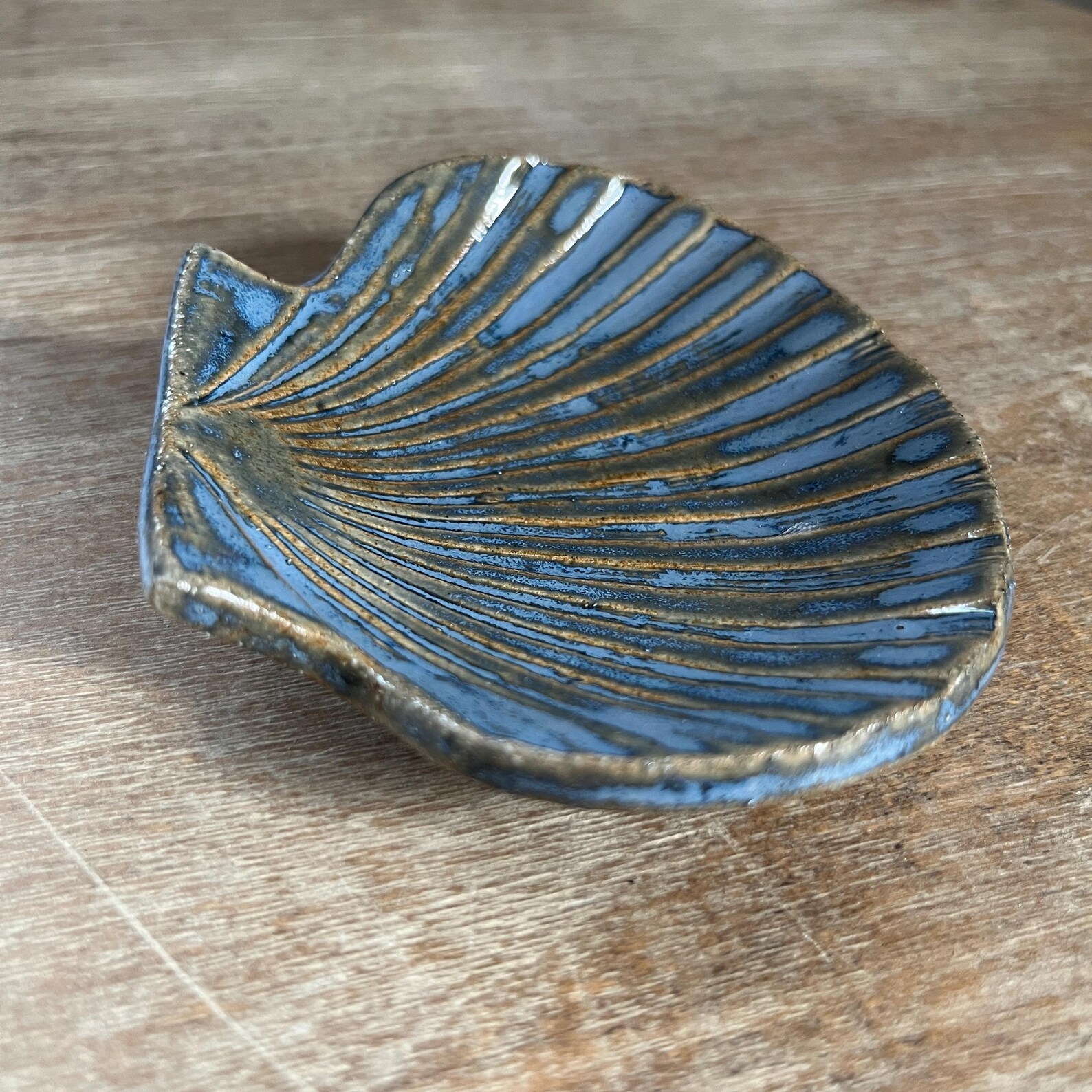 Handmade Ceramic Sea Shell Bowl Scallop Shell Ceramic Ring Dish Trinket ...
