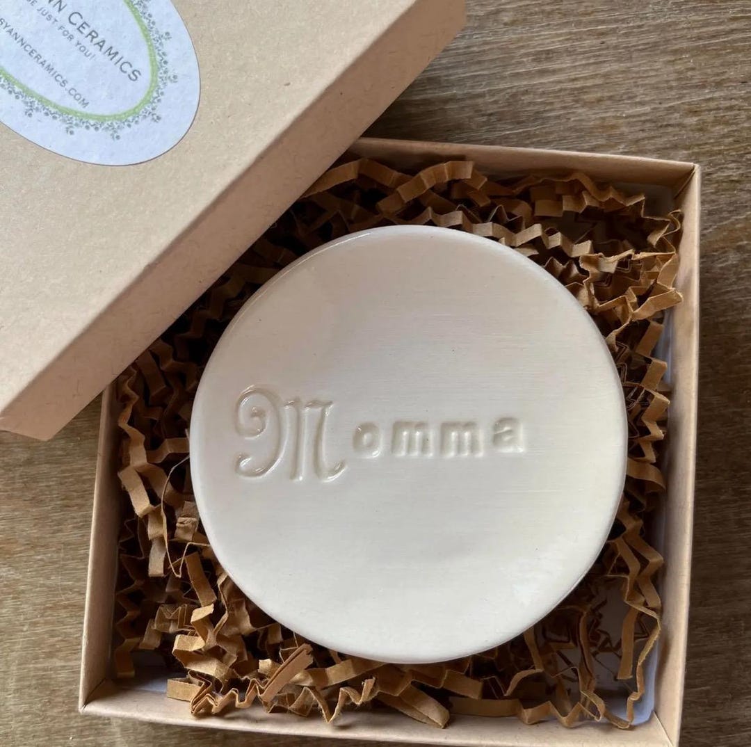 Momma Ring Dish Ceramic Trinket Dish Handmade Pottery Ceramic Ring Bowl ...