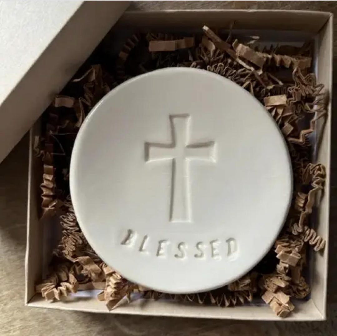 Baptism Christening First Communion Gift Handmade Ceramic Dish Ring ...