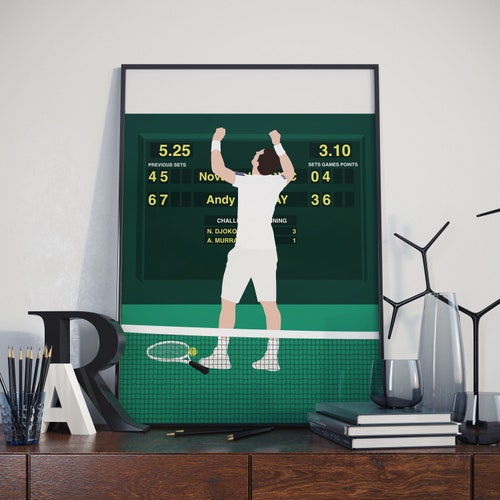 ANDY MURRAY Tennis Poster 2 Poster Variations for the Price - Etsy
