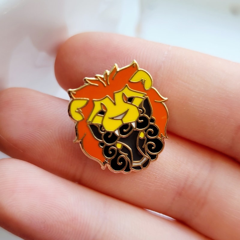 Lion Pin - Etsy