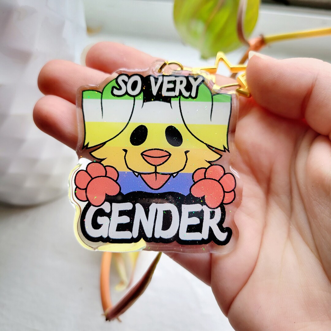 Pupgender - so Very Gender Collection - Pride Acrylic Charms - Etsy