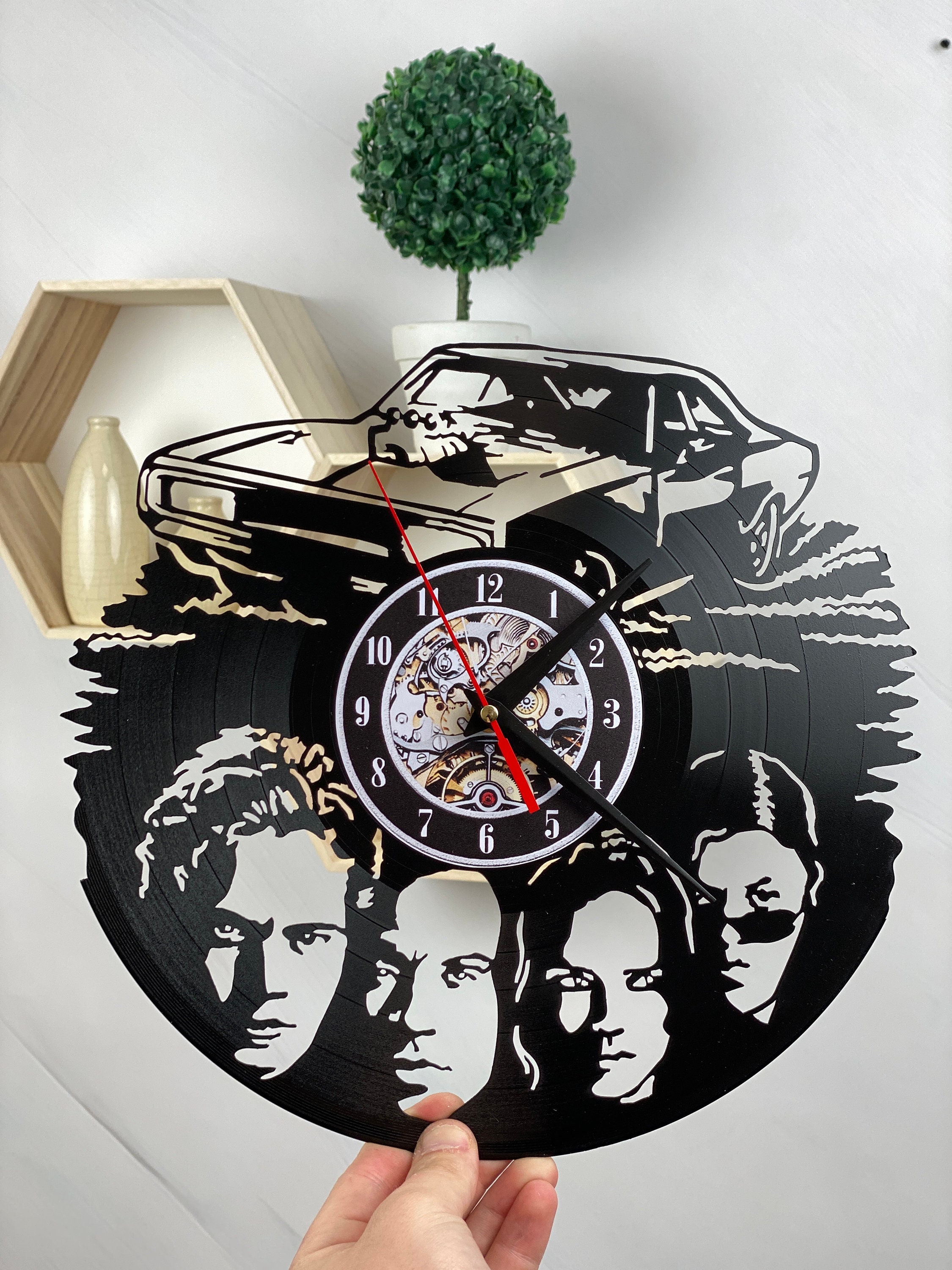 Action Movie Room Decor, Vinyl Record Wall Clock, Fast & Furious Wall ...