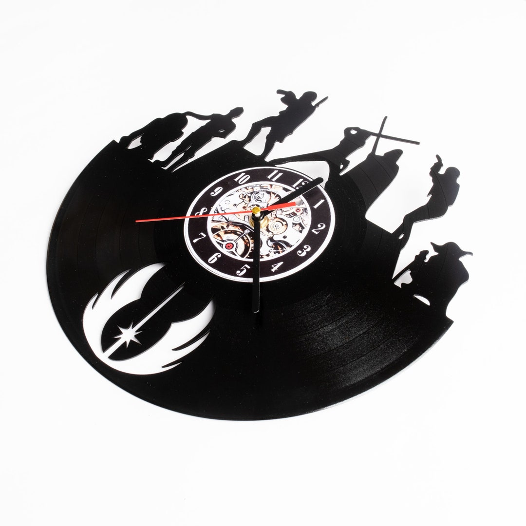 Movie-themed Vinyl Record Wall Clock - Handmade Silent Clock - Etsy