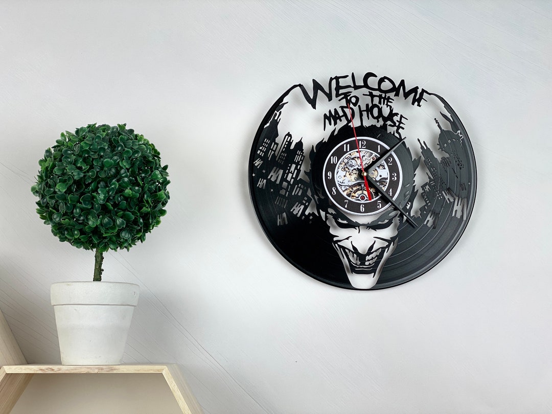 Joker Vinyl Record Clock – Comic Villain Wall Decor - Etsy UK
