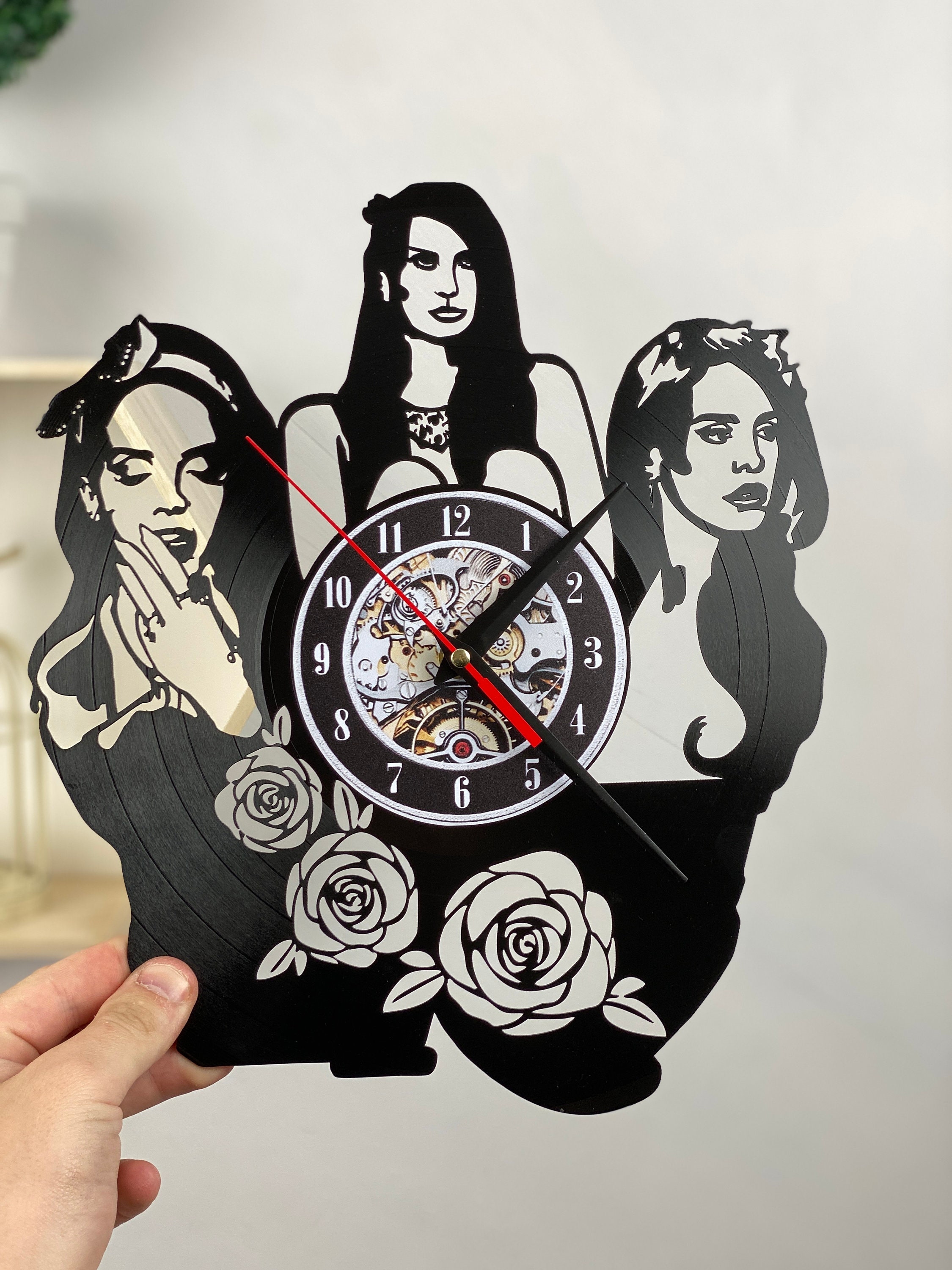 Album Cover Vinyl Clock, Lana Del Rey Wall Decor, Trendy Wall Clock ...