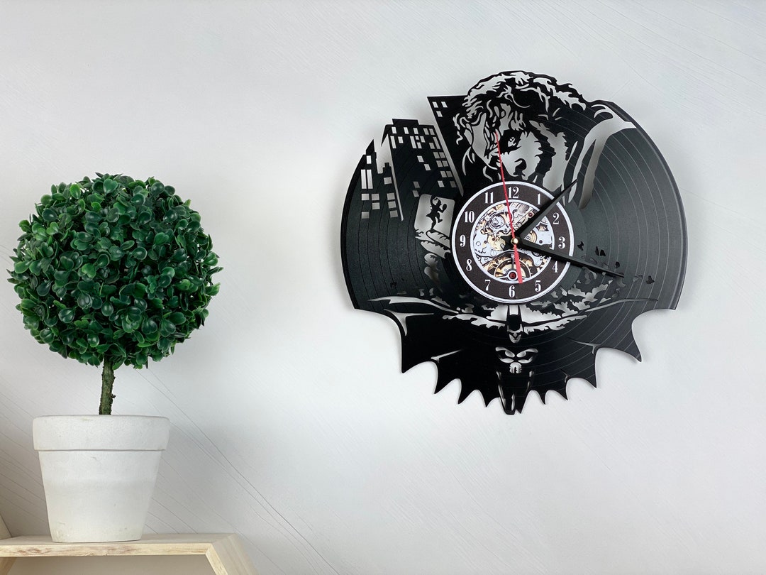 Comics Villain Wall Decor Comic Hero Vinyl Record Clock Man - Etsy