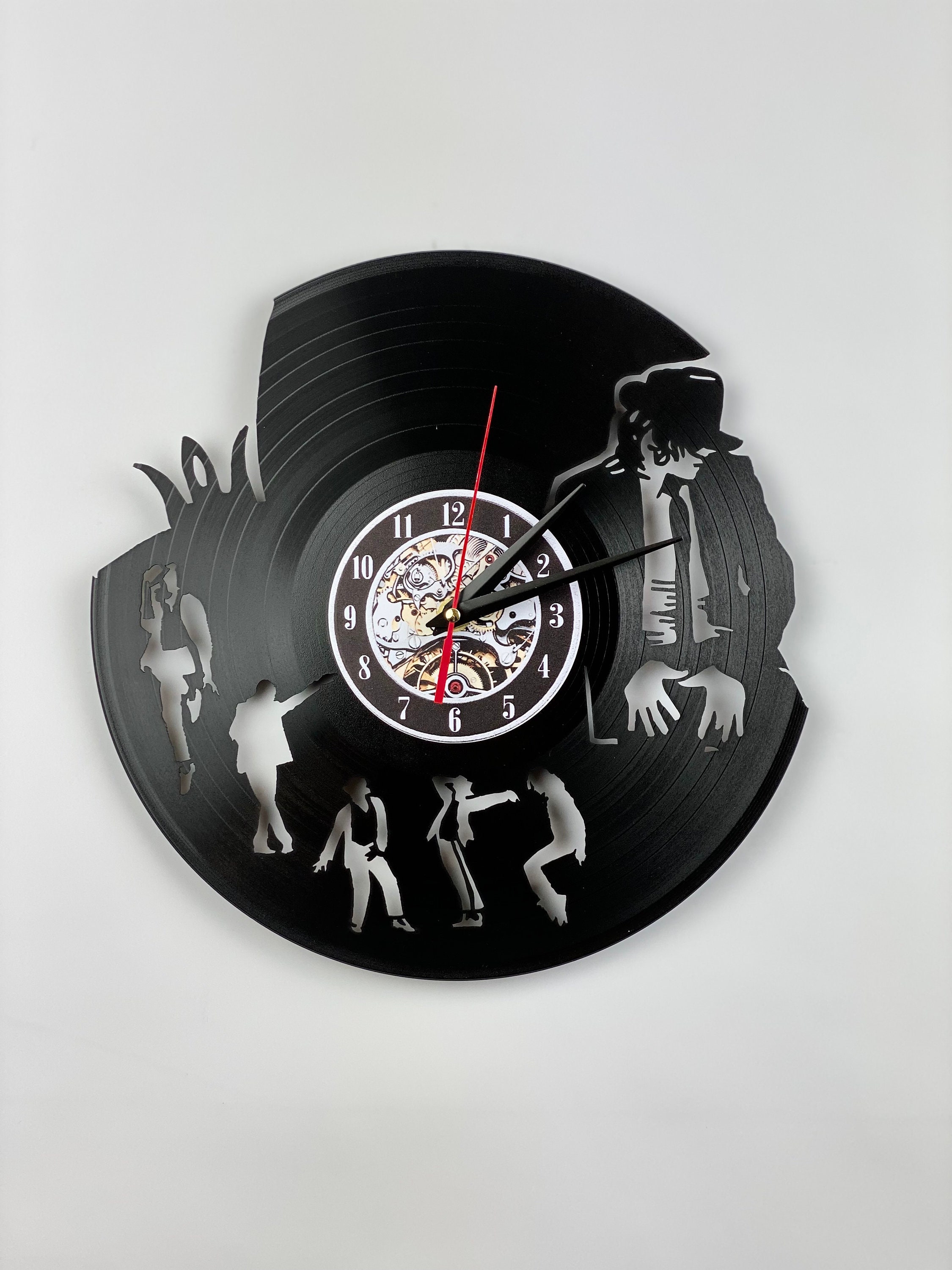 Pop King Vinyl Record Clock Lyrics Wall Decor Music Theme Wall Clock ...