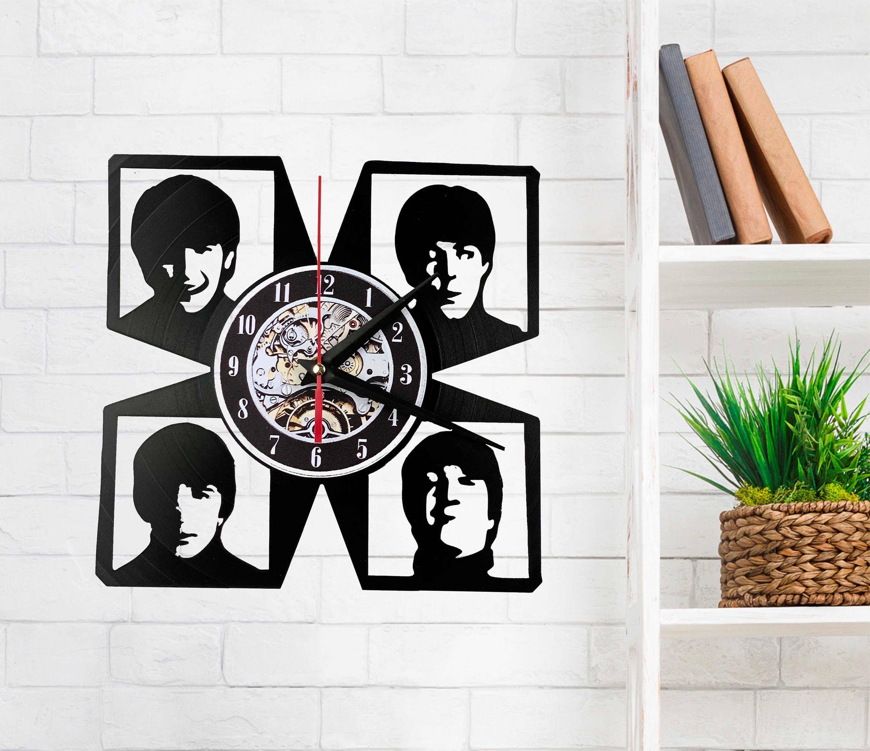 Vinyl Record Cut Out Clock, Lyrics Vinyl Record Clock, Liverpool City ...
