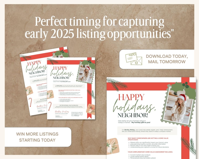 Christmas Real Estate Flyer | Holiday Real Estate Marketing | Canva ...