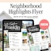 Local Neighborhood Highlights Flyer | Community Guide | Real Estate ...