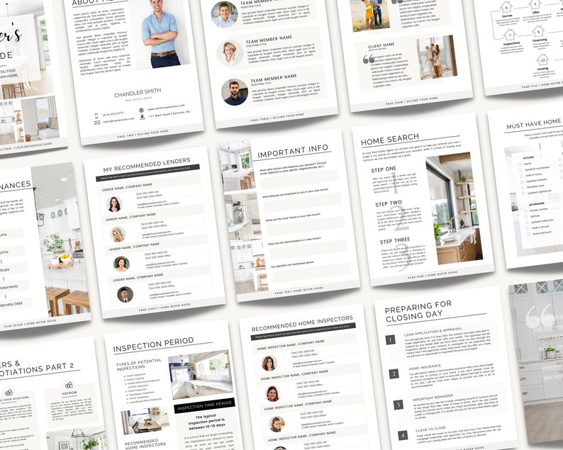 Home Buyer Guide Buyer Packet Agent Marketing Material - Etsy