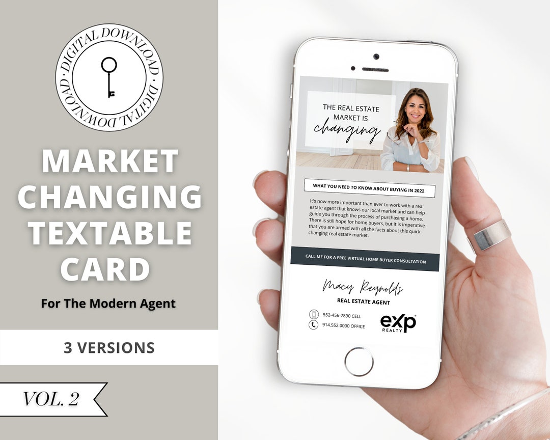 Digital Textable Card | Real Estate Business Card | Market Changing ...