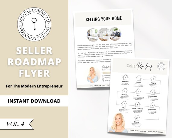 Home Seller Roadmap Guide Seller Packet Seller Flyer - Etsy