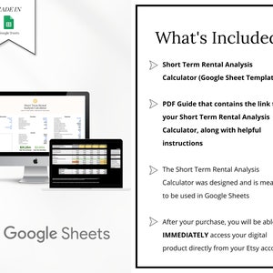 Short-term Rental Analysis Calculator Tracker | Rental Tracking ...
