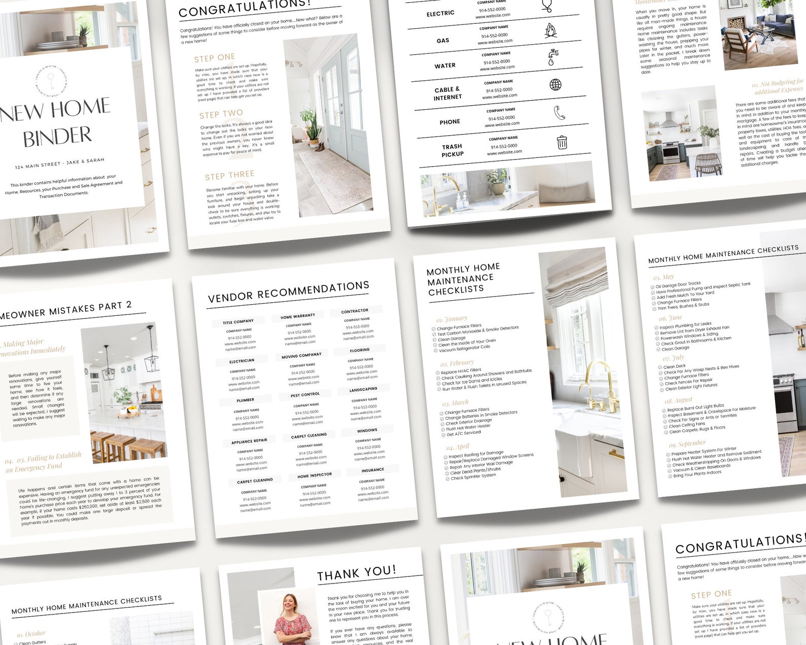 Vol 1 Client Closing Guide Exit Packet New Home Binder | Etsy