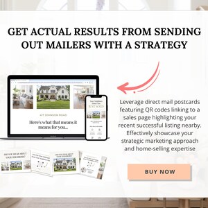 QR Code Postcard & Just Sold Landing Page | Home Seller Lead Generation ...